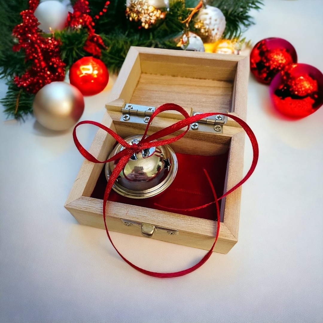 Believe Box, Santa Bell, First Gift of Christmas, Engraved Gift Box ...