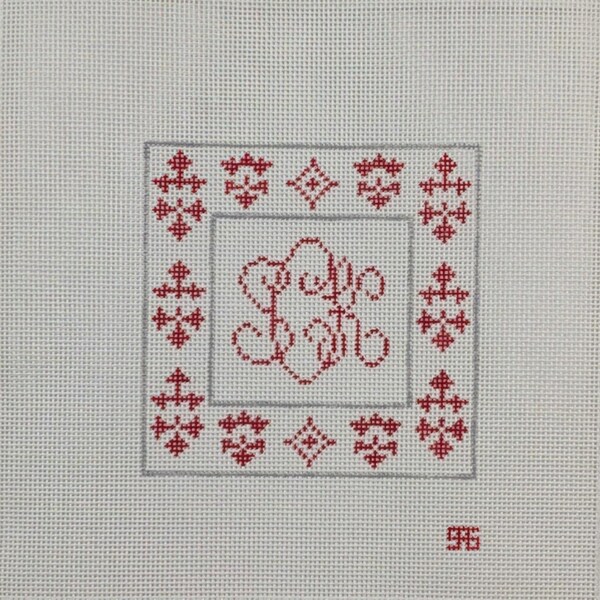 Monogram Needlepoint - Etsy
