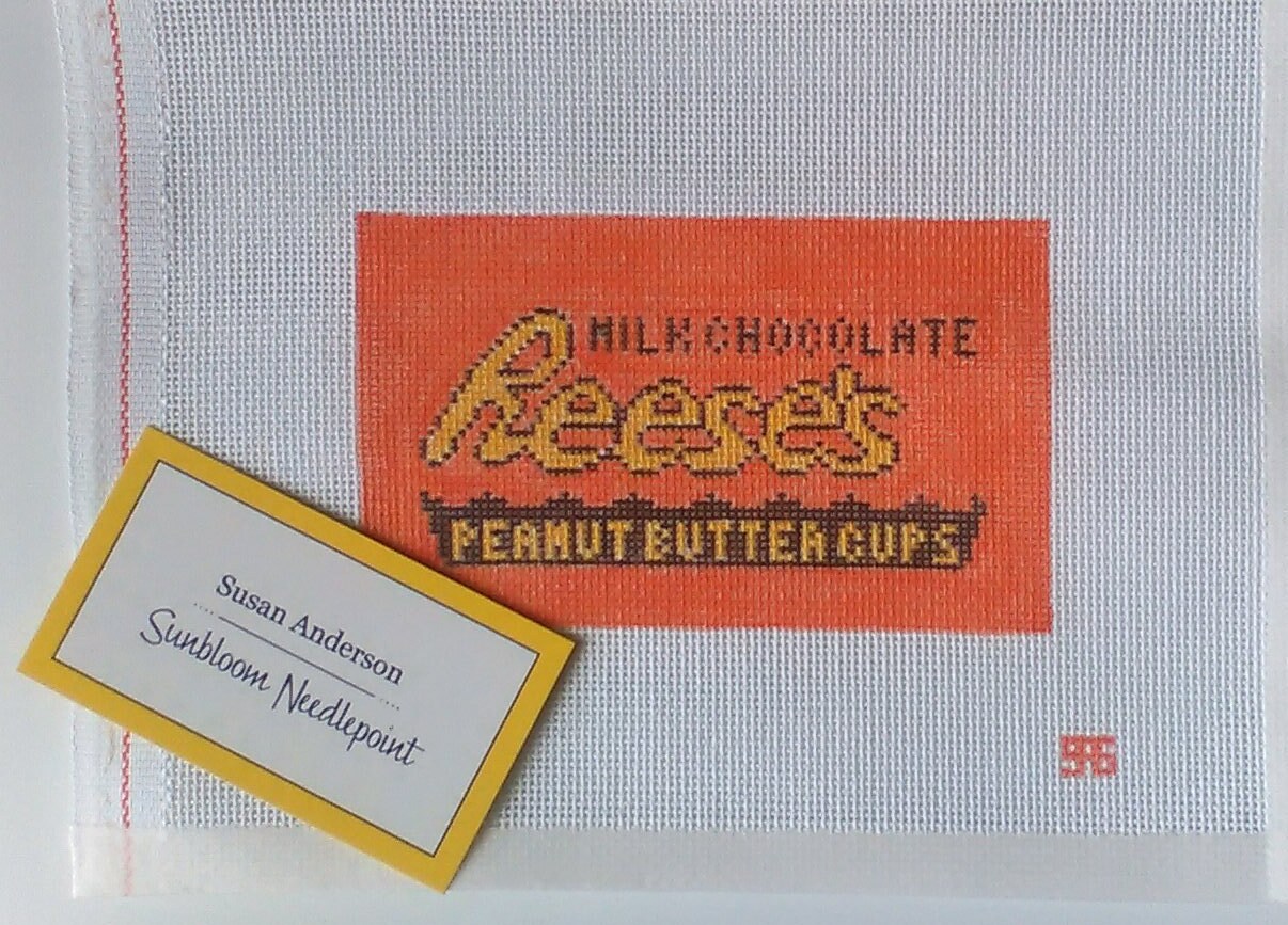 Reese's Peanut Butter Cups, Needlepoint Canvas 3" X 5", 18 Mesh, Reeses ...