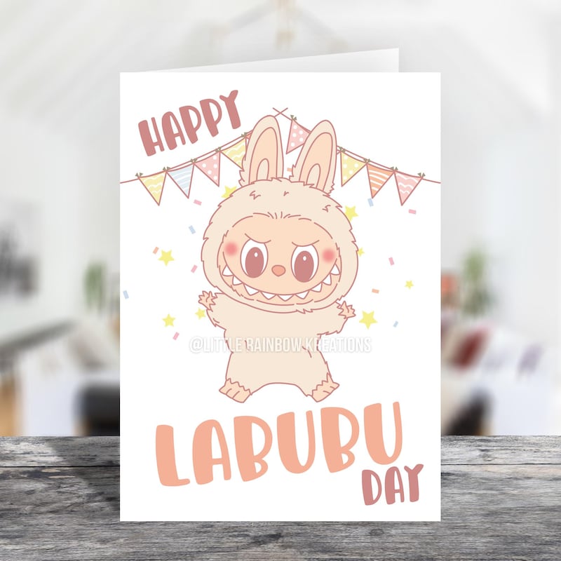 Labubu Birthday Card - Etsy