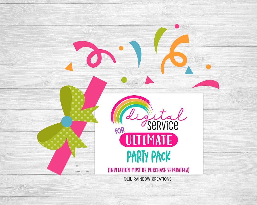 Ultimate Digital Party Pack | Custom Order - Etsy