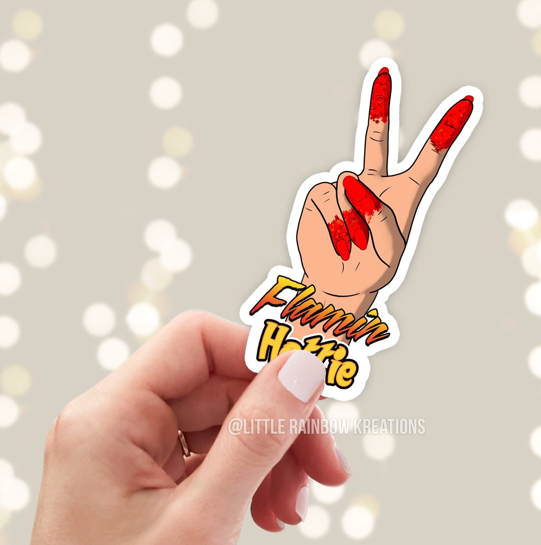 Flamin Hot Cheeto Fingers Sticker - Etsy