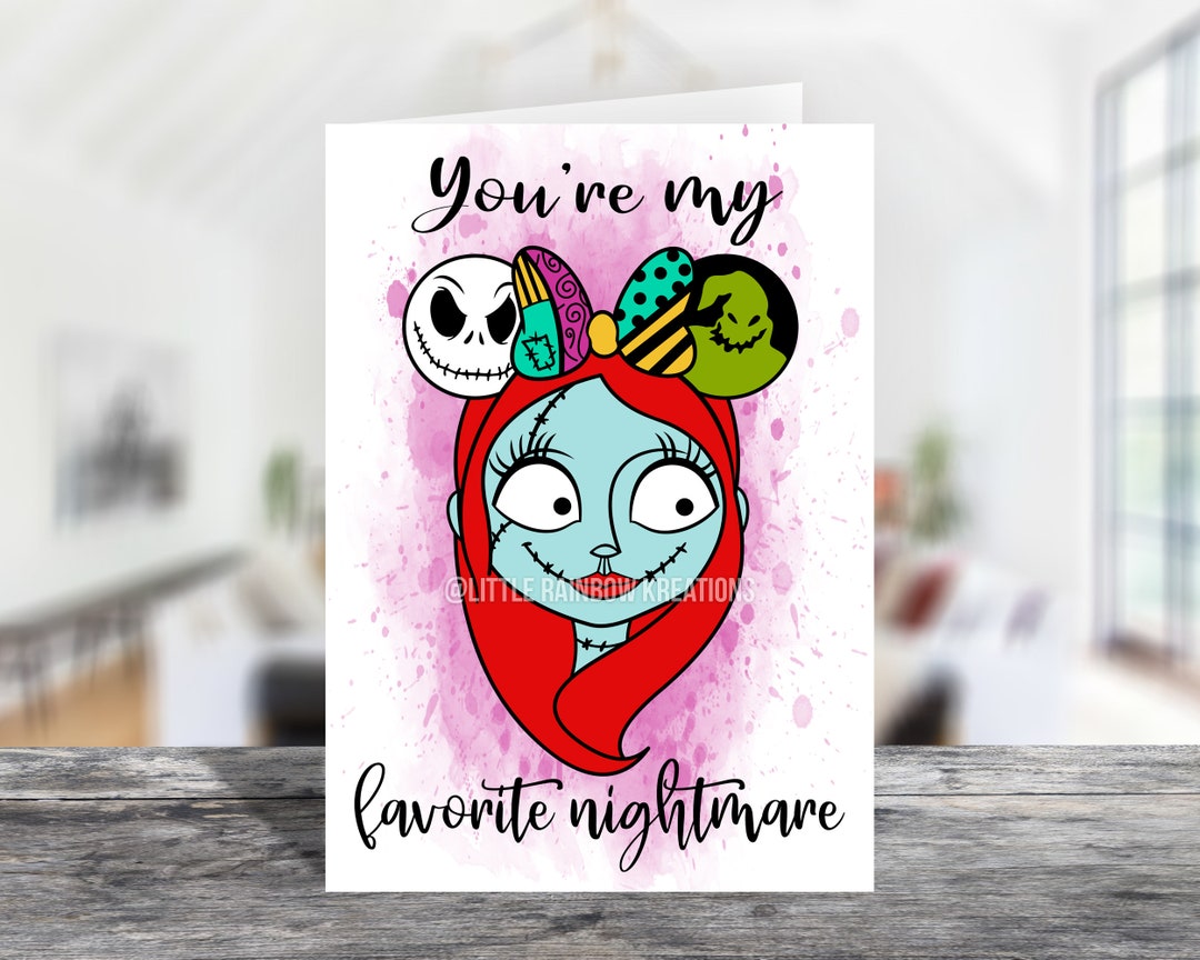 Sally | You're My Favorite Nightmare Card - Etsy