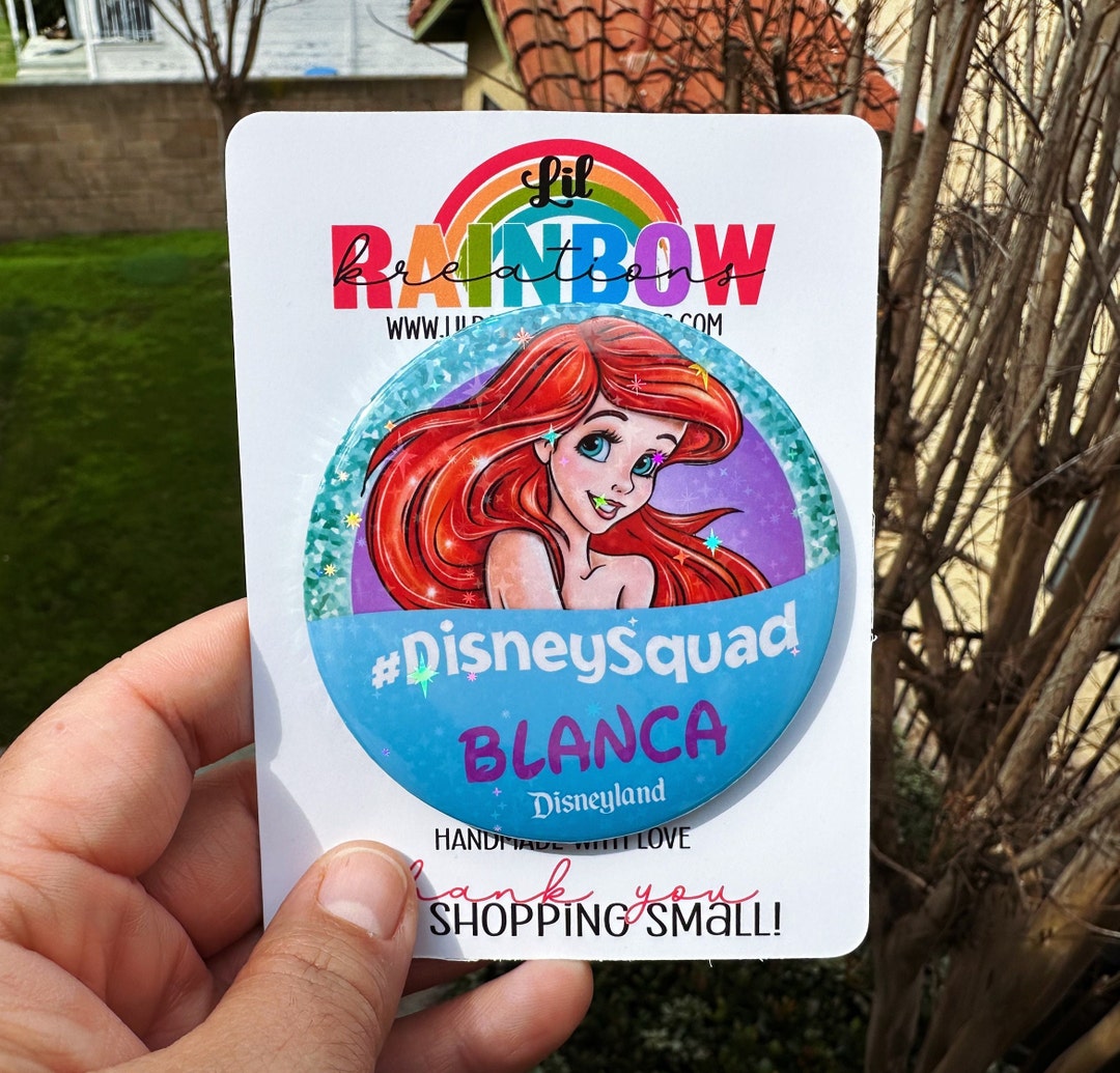 Princess Ariel Birthday Pin Button - Etsy