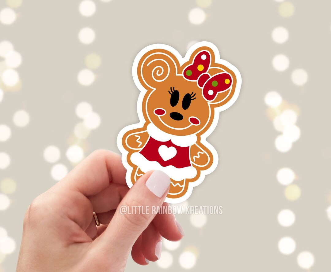 Minnie Mouse Gingerbread Cookie 2 | Sticker - Etsy