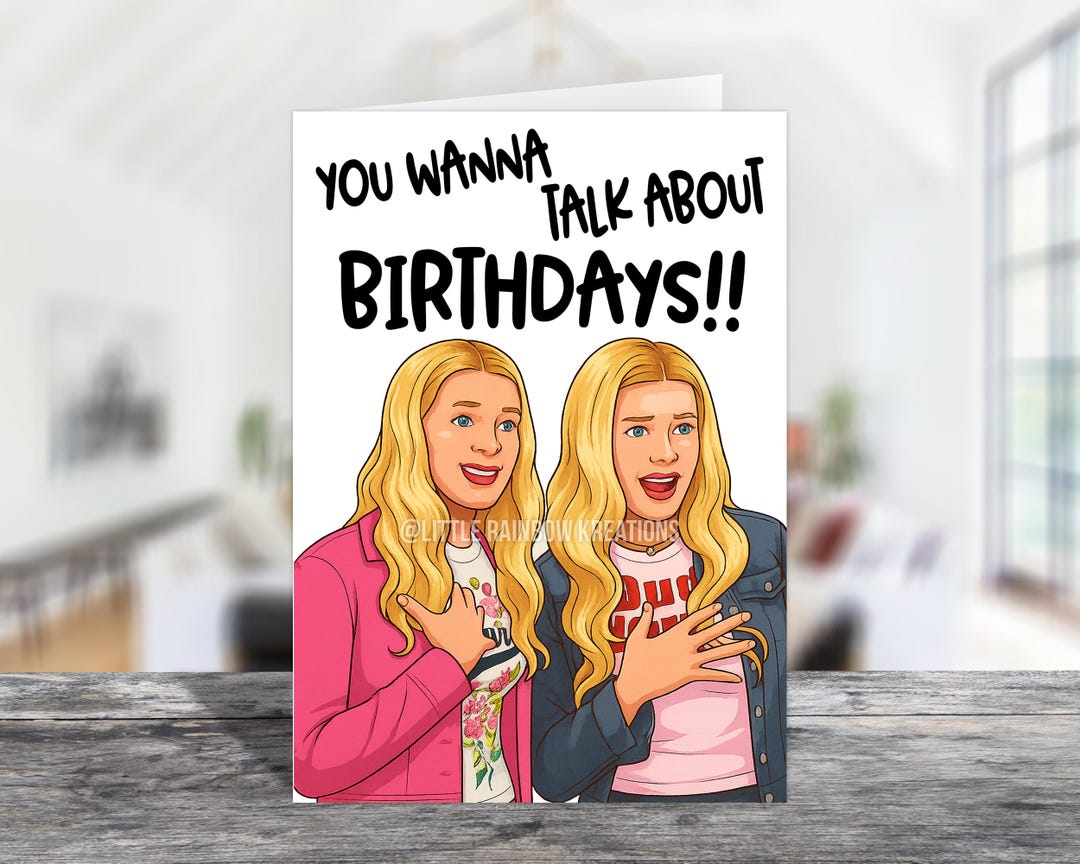 White Chicks 2 | Happy Birthday Card - Etsy