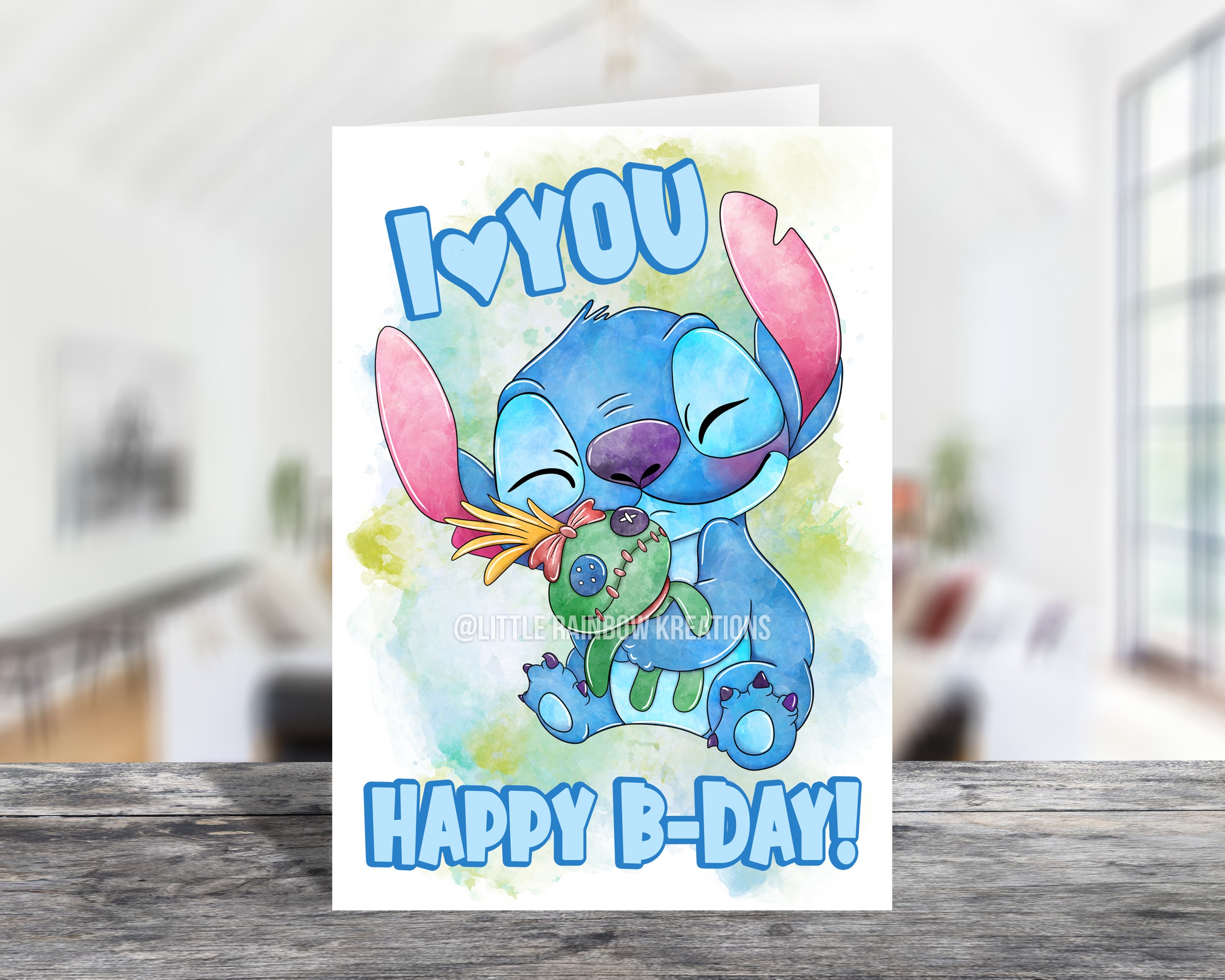 Stitch 6 | Happy Birthday Card - Etsy