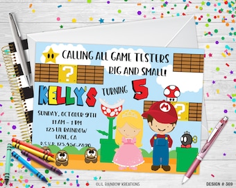 Nintendo Thank You Card - Etsy