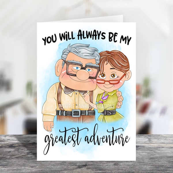Carl and Ellie Anniversary Card - Etsy