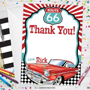 862 | Route 66 Party Invitation - Etsy
