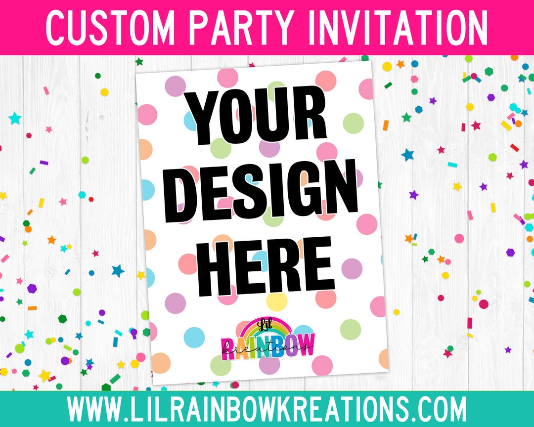 Custom Order | Party Invitation - Etsy