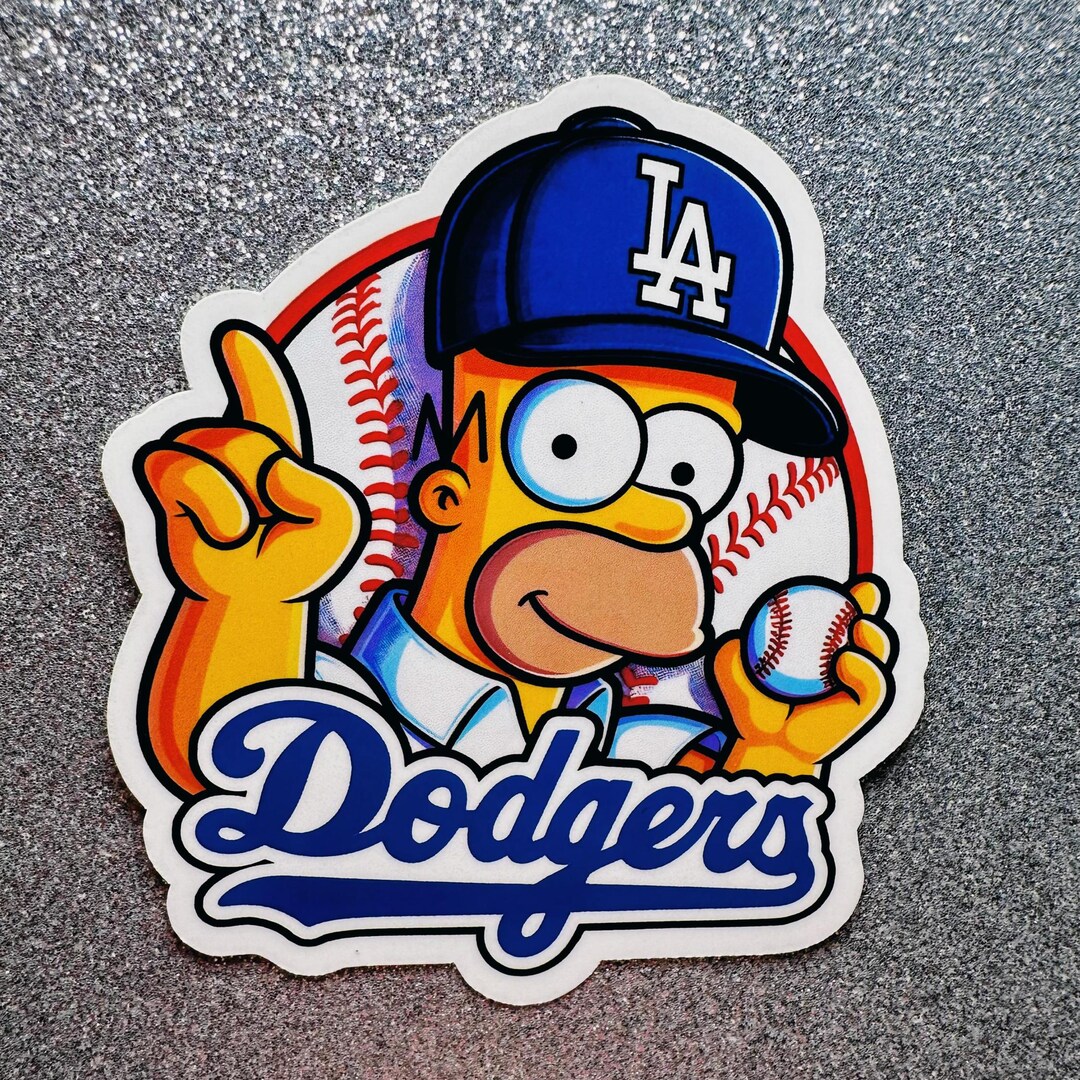 Homer Dodgers | Sticker - Etsy