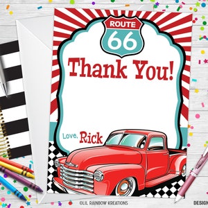 862-02 | Route 66 Party Invitation - Etsy