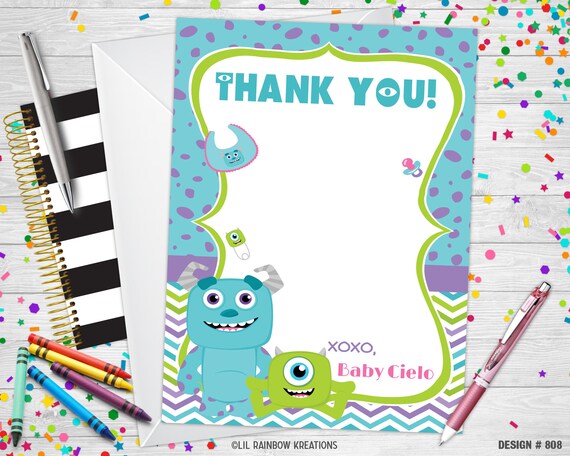 Monsters Inc Baby Shower Invitations Disney And Pixar's Monster's Inc