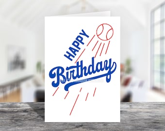 Baseball Birthday Card, Home Run Birthday Card, Baseball Birthday ...