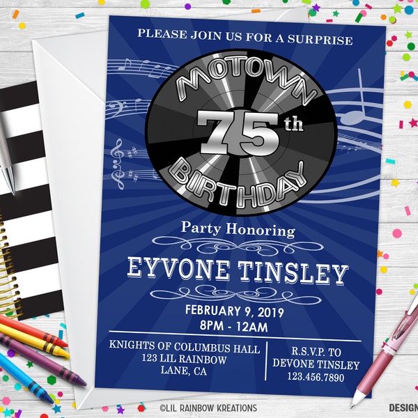 Motown Birthday Card - Etsy