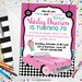 438 | 1950's Pink Chevy Party Invitation - Etsy