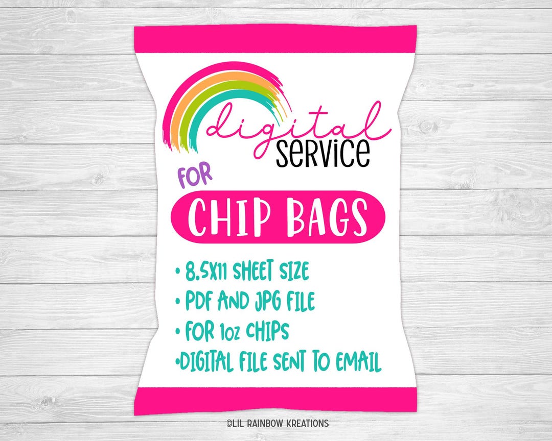 Custom Order | Digital Chip Bags - Etsy