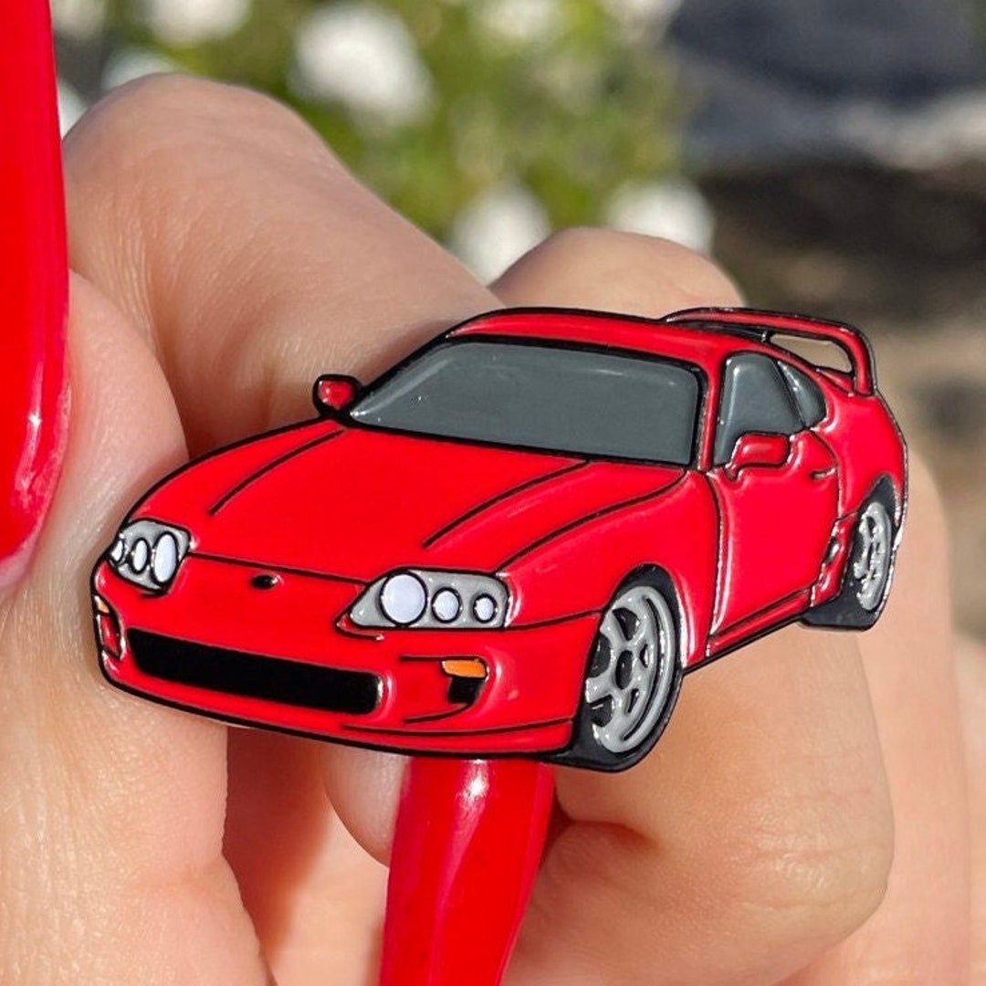 Supra Mk4 red Cool Car Pins™ - Etsy