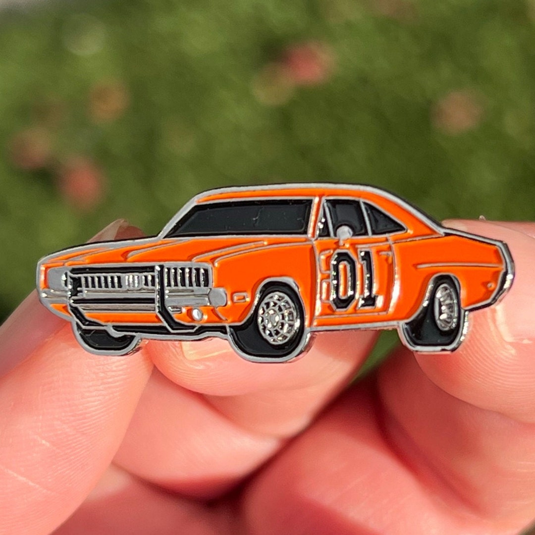 General Lee 1969 Charger Enamel Pin - Dukes of Hazzard Car - Etsy