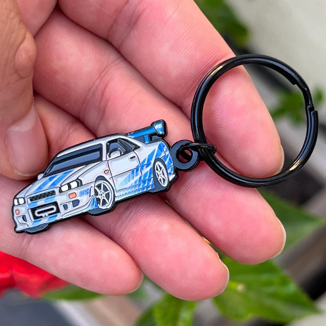 FNF GT-R R34 Key Chain - Cool Car Pins™ - Etsy