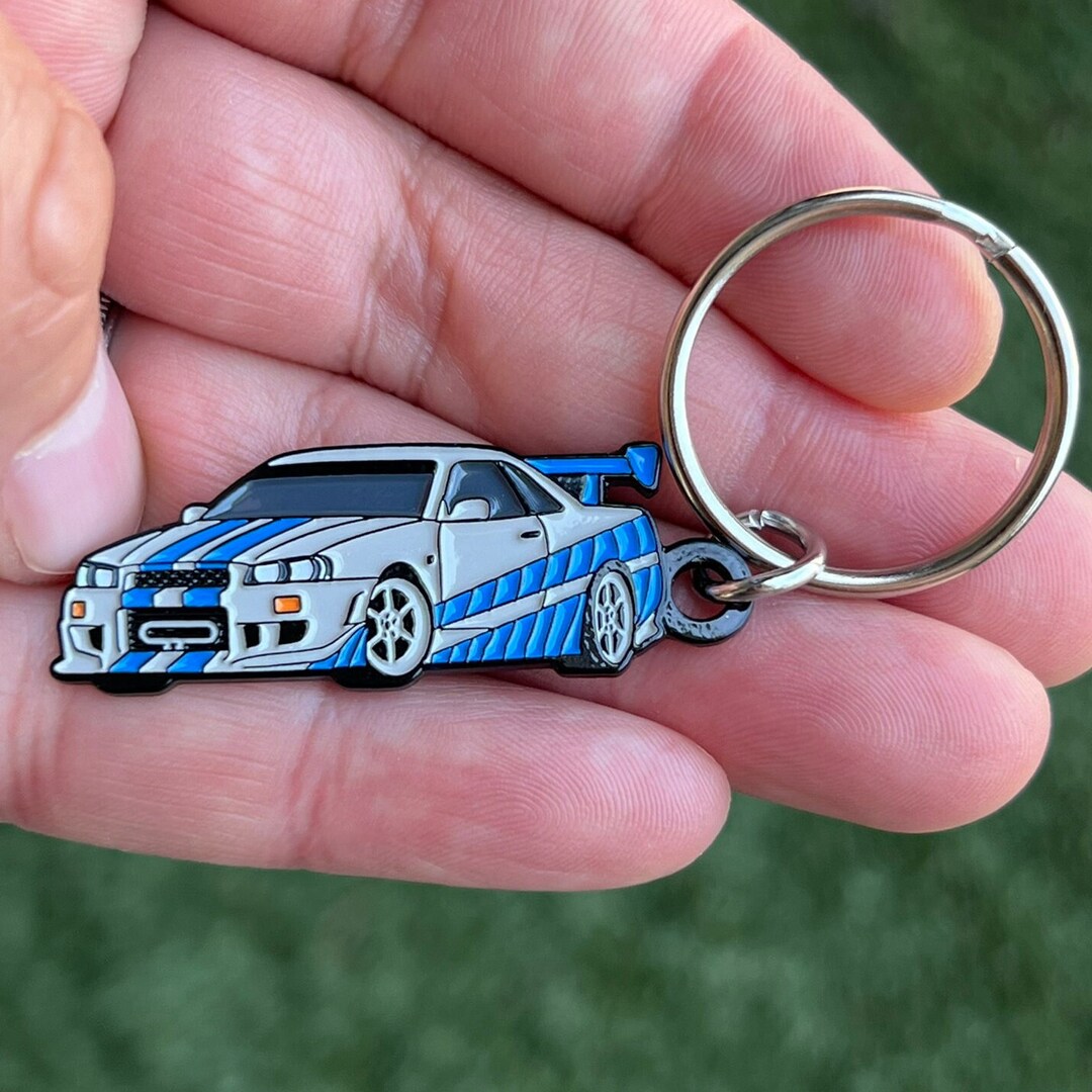 F&F GT-R R34 Key Chain - Cool Car Pins™ - Etsy