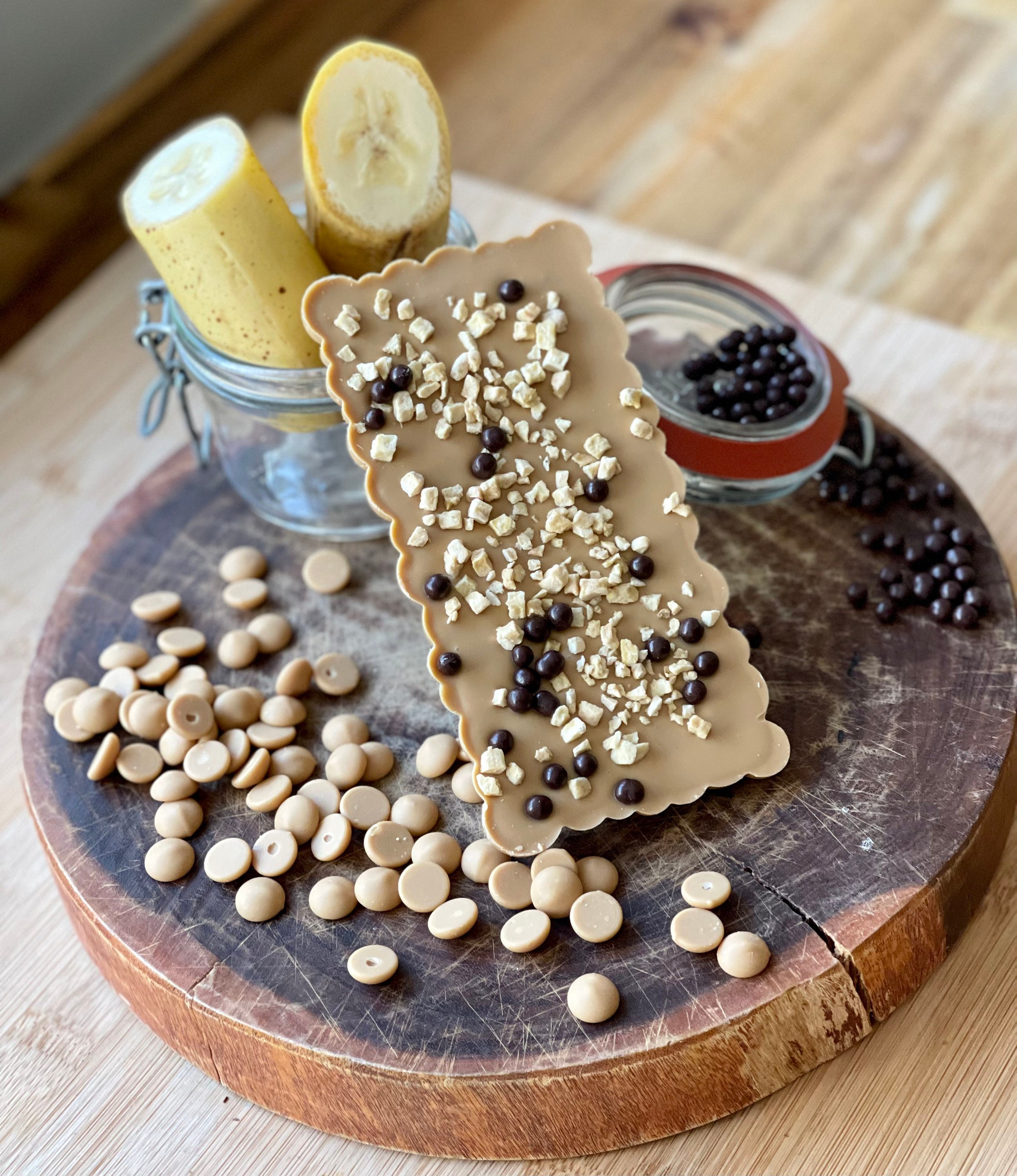 Banoffee Gold Chocolate Bar - Etsy UK