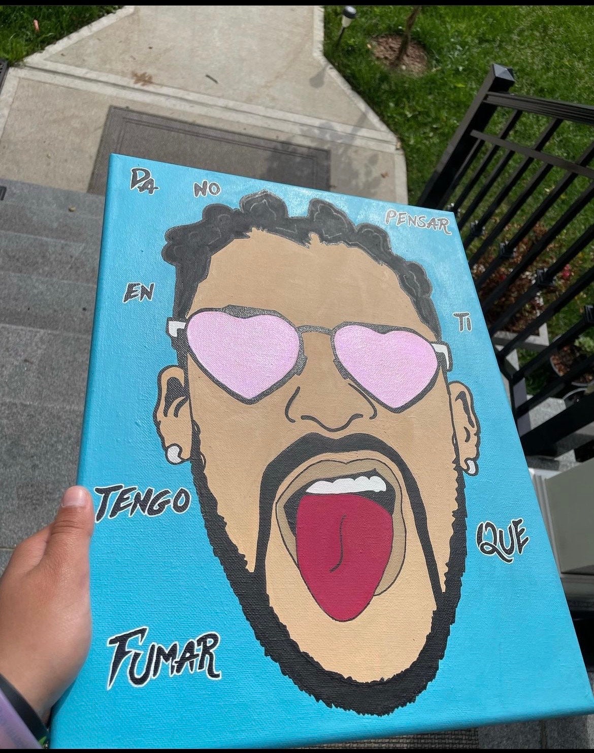 Custom Bad Bunny Painting - Etsy