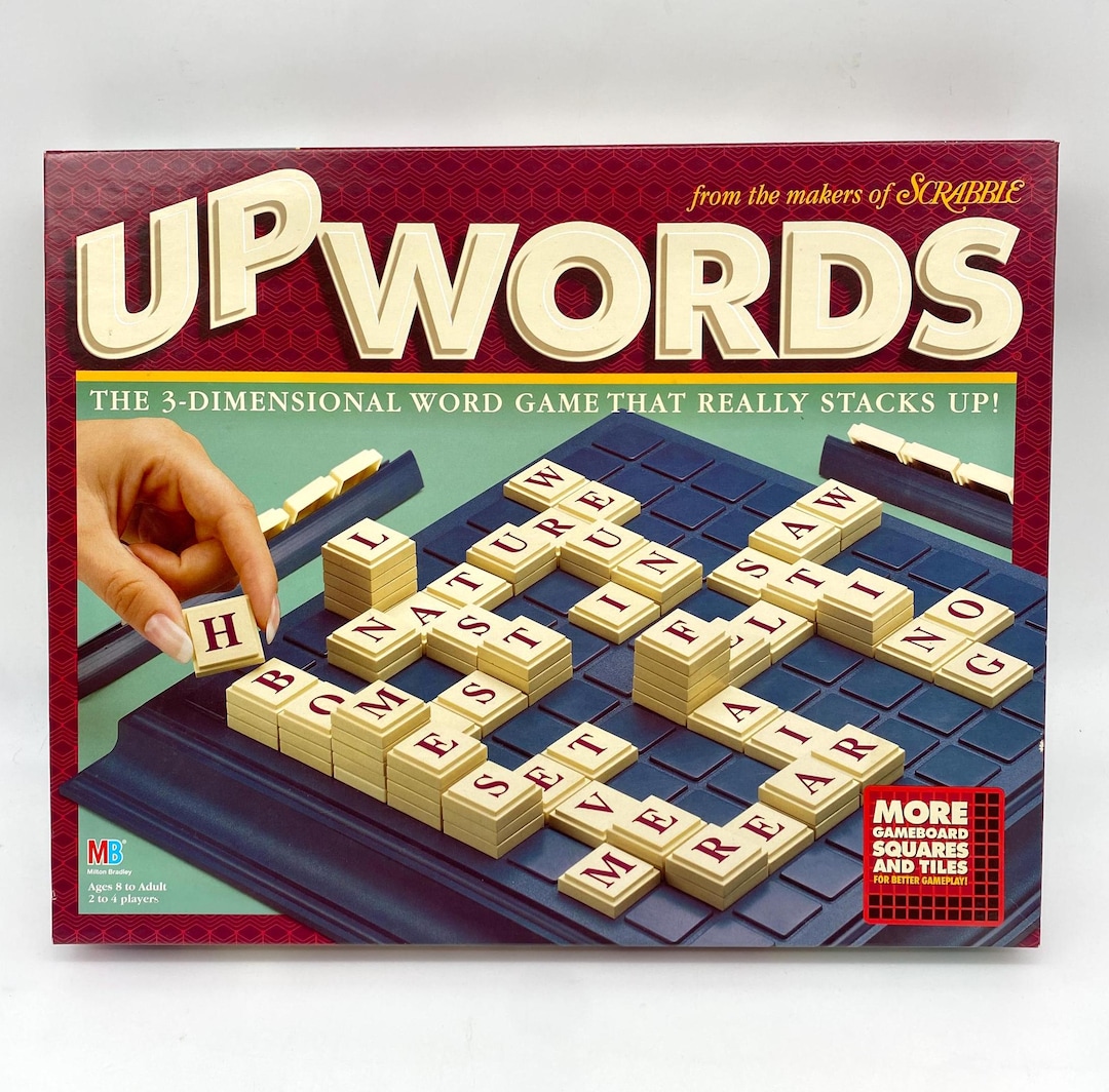 Vintage Upwords Board Game "large 10x10 Version" From 1997 by Milton ...