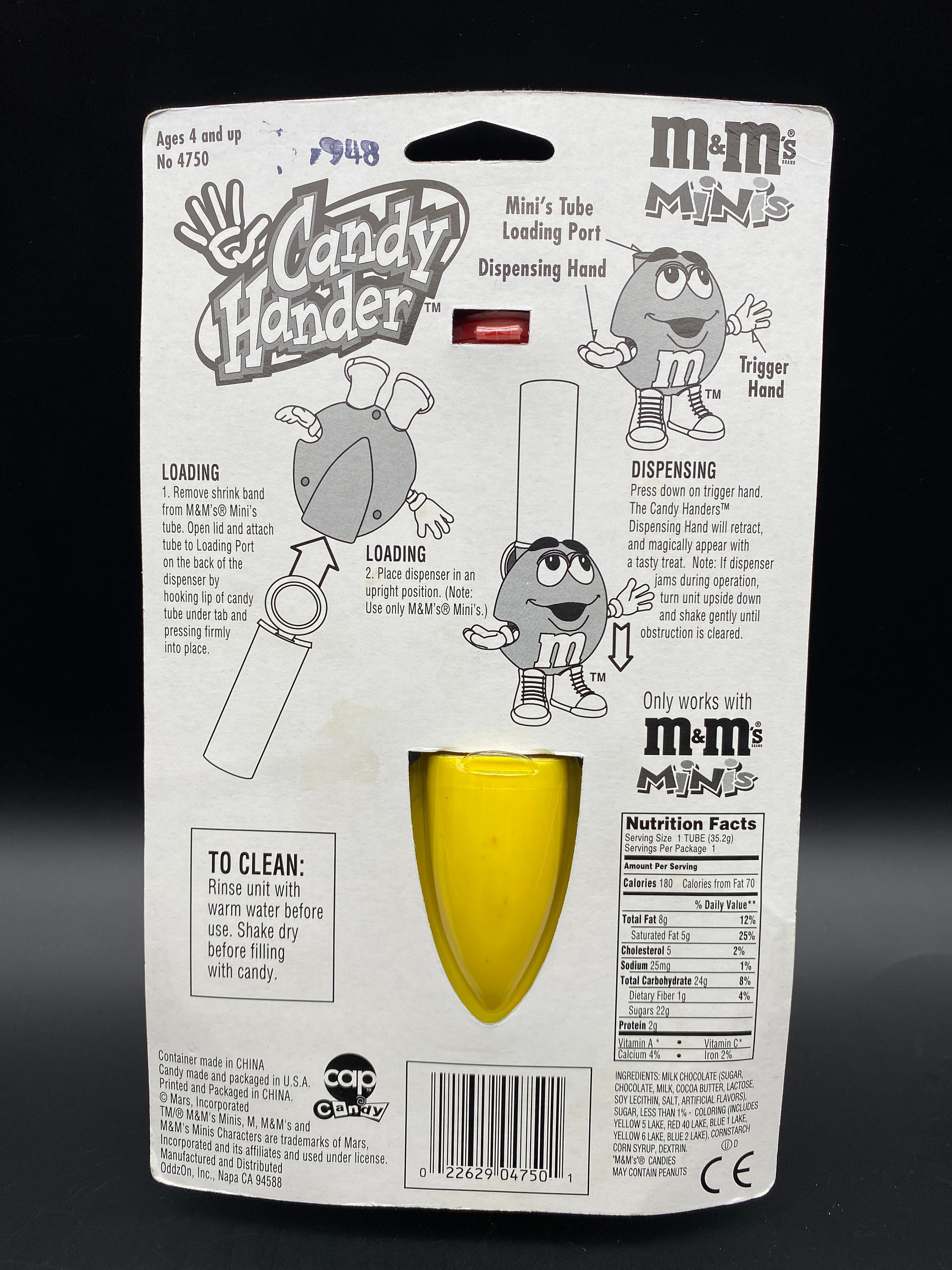 Vintage Yellow M&M Candy Hander Dispenser Sealed in Package - Etsy