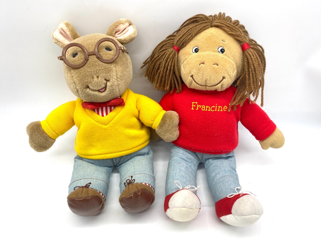 Vintage Arthur and Francine Plushes From 1996 by Eden - Etsy