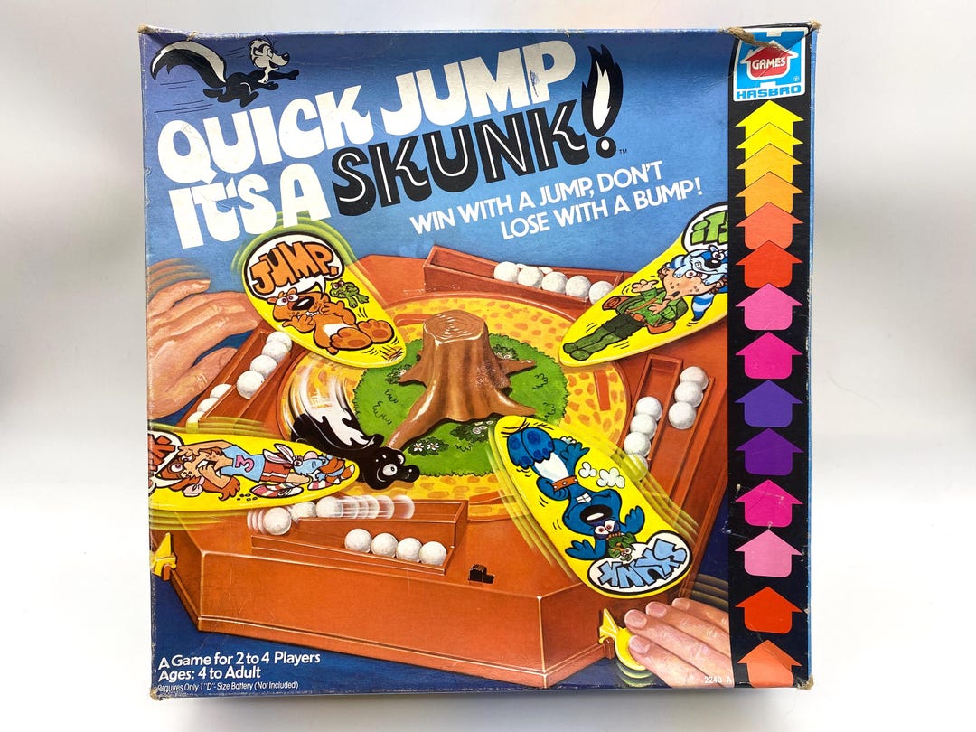 Vintage 'quick Jump, It's a Skunk' Game From 1980 by Hasbro - Etsy