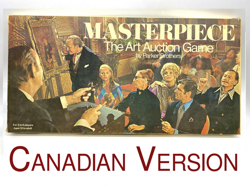 Vintage Canadian Masterpiece Board Game From 1970 Complete With All ...