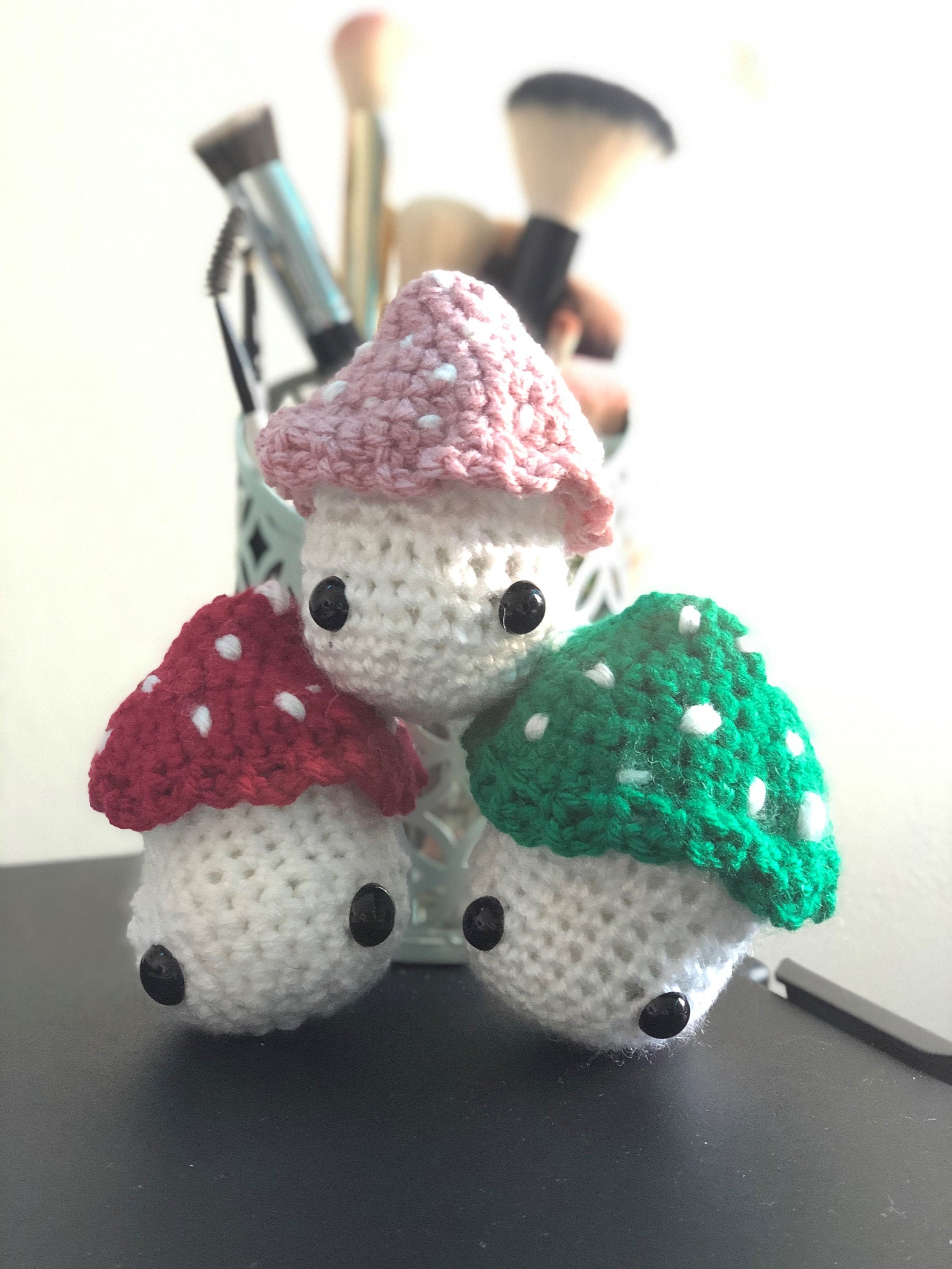 Mini Crochet Mushroom Pattern - PATTERN ONLY - PDF Crochet Pattern ...