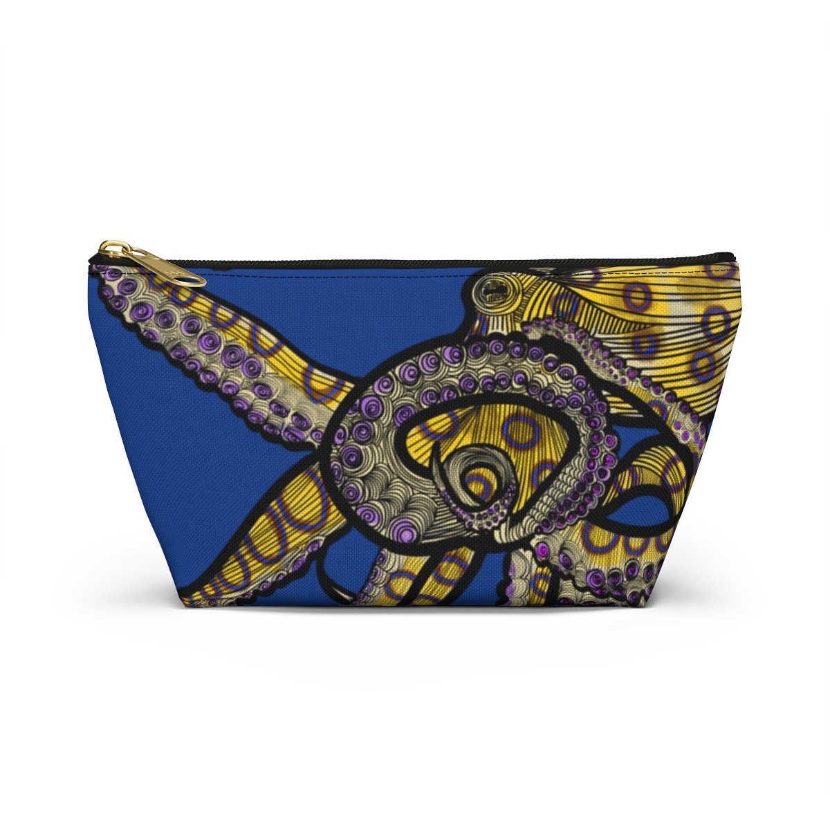 Blue- Ringed Octopus Accessory Pouch W T-bottom - Etsy
