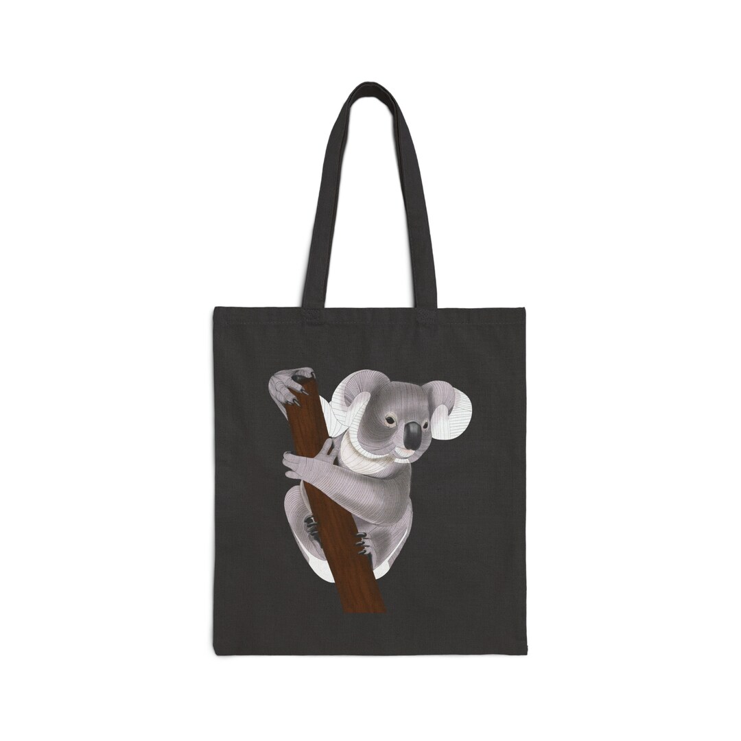 Koala Canvas Tote Bag - Etsy