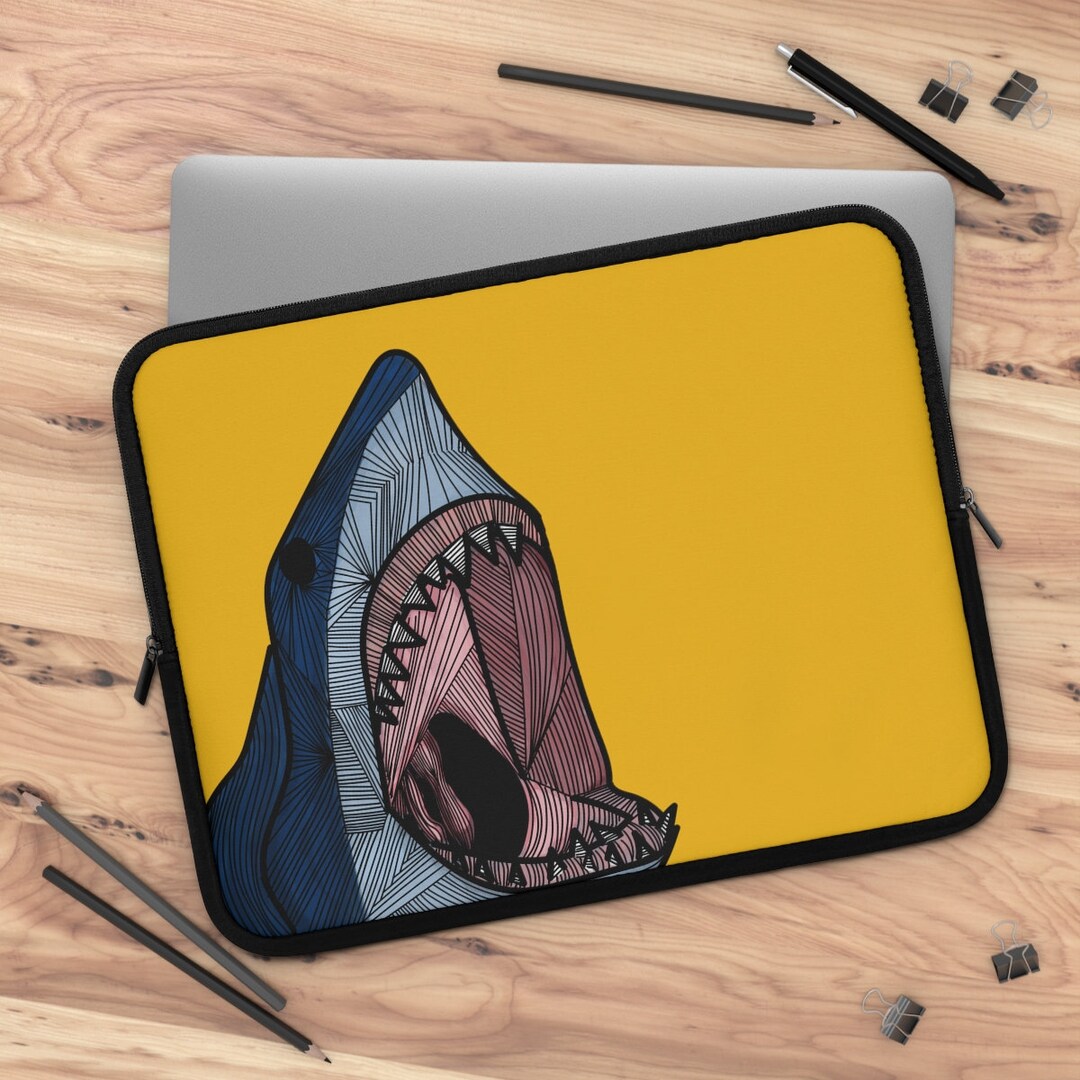 Great White Shark Laptop Sleeve - Etsy
