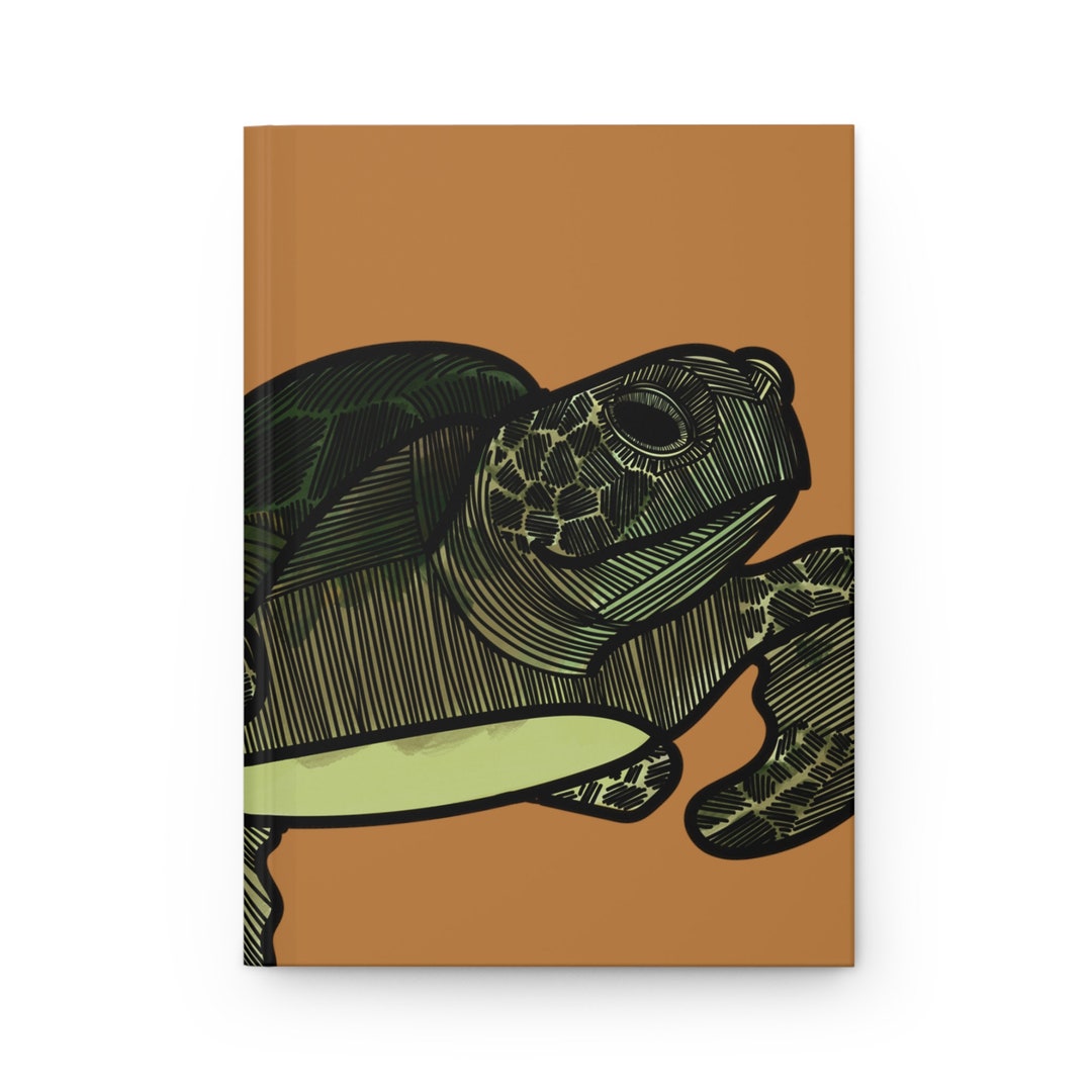 Green Sea Turtle Hardcover Matte Journal - Etsy