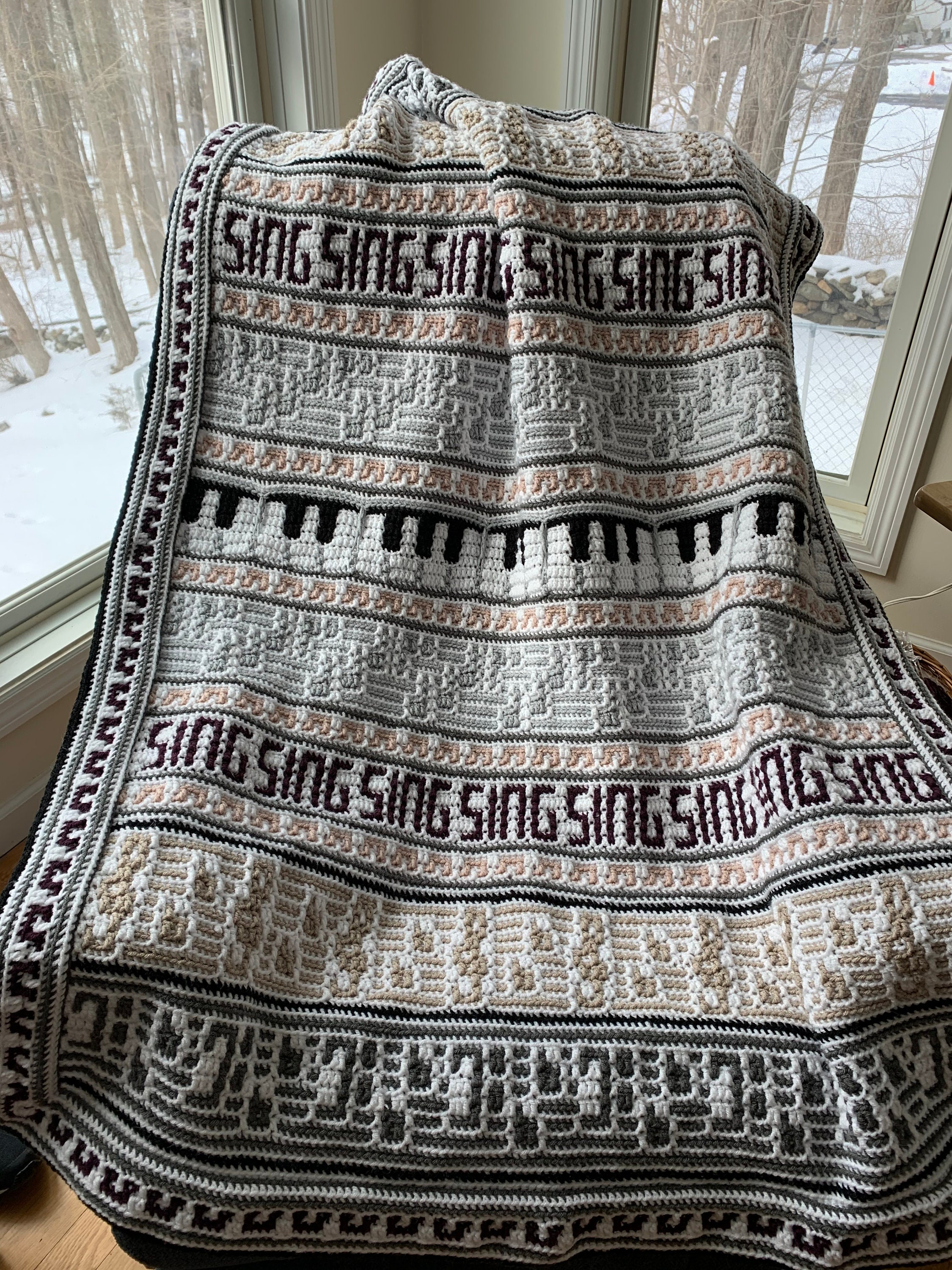 Crochet Pattern - Music Mosaic How Great Thou Art - Etsy