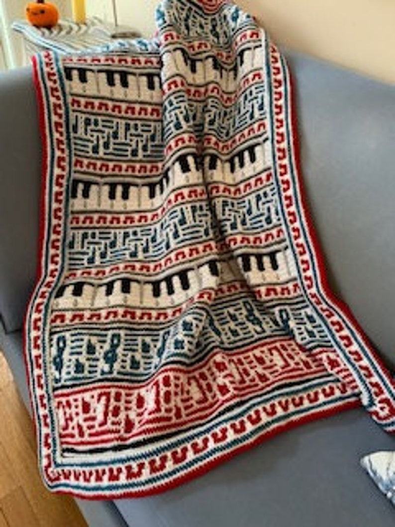 Crochet Pattern - Piano Keys Mosaic How Great Thou Art - Etsy