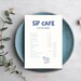 Cafe Menu Editable Template, Food & Drinks, Customisable Coffee Menu ...