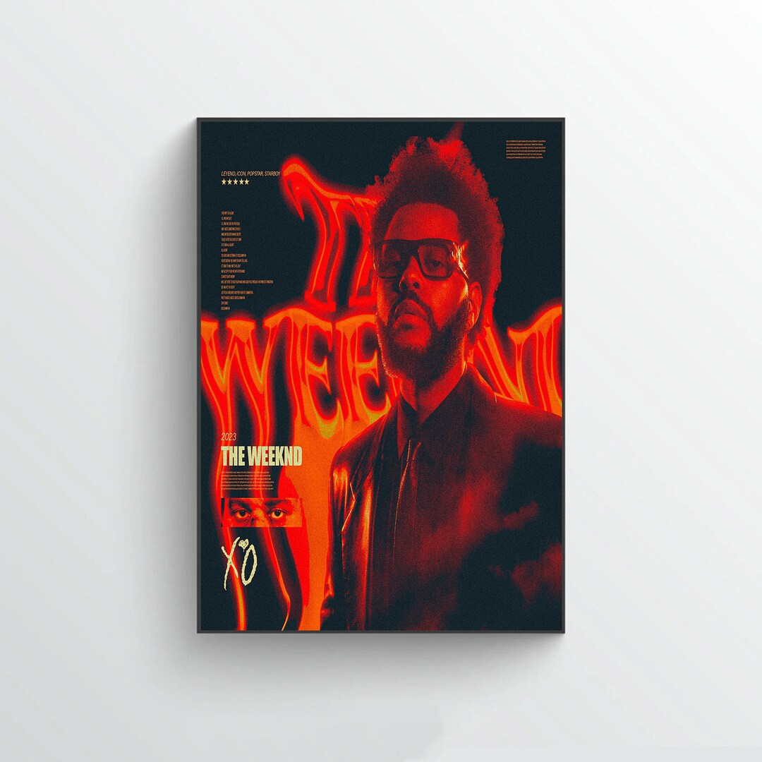 Poster the Weeknd 2023 - Etsy