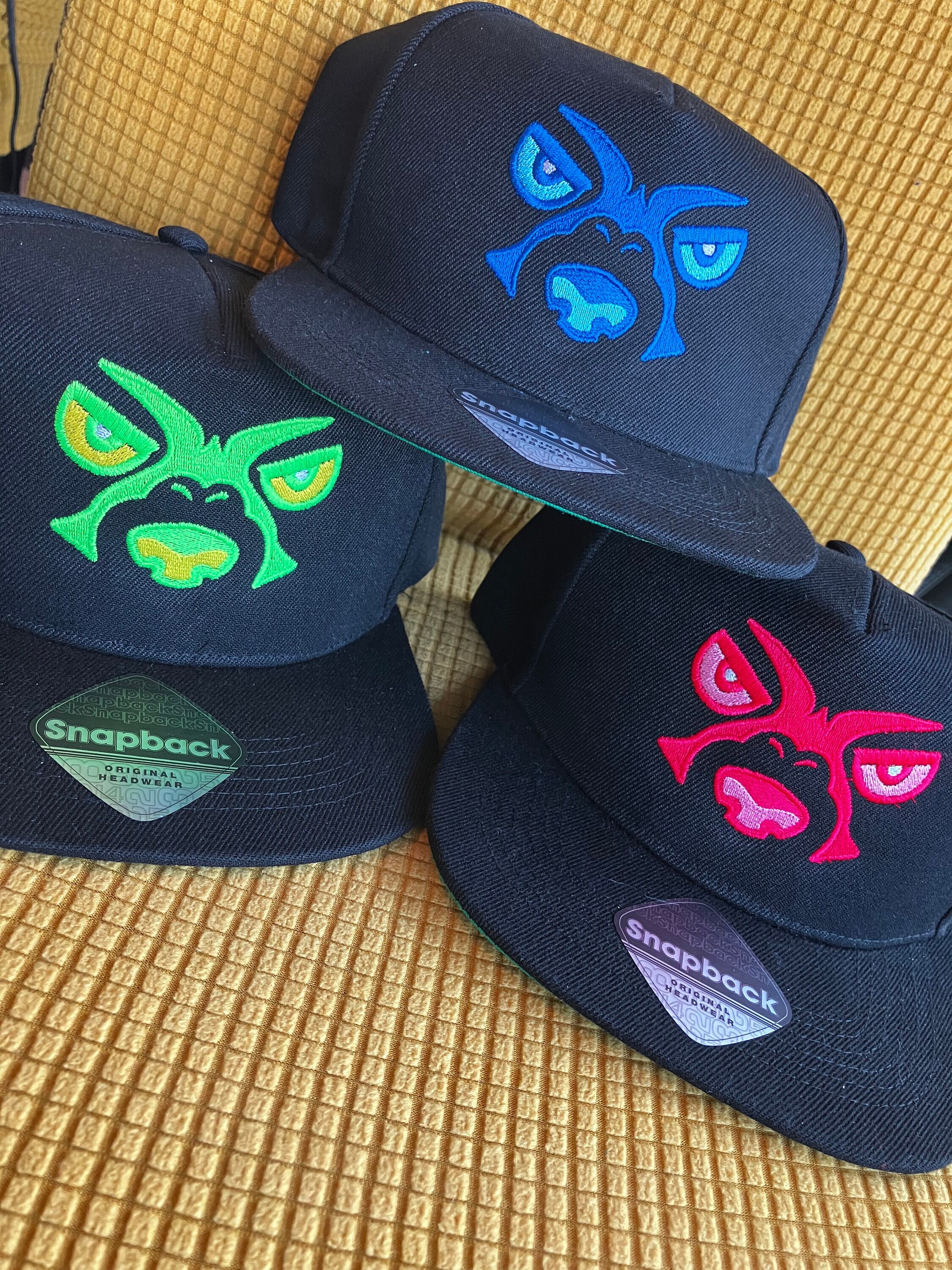 Angry Eyes Snapback Hat - Etsy