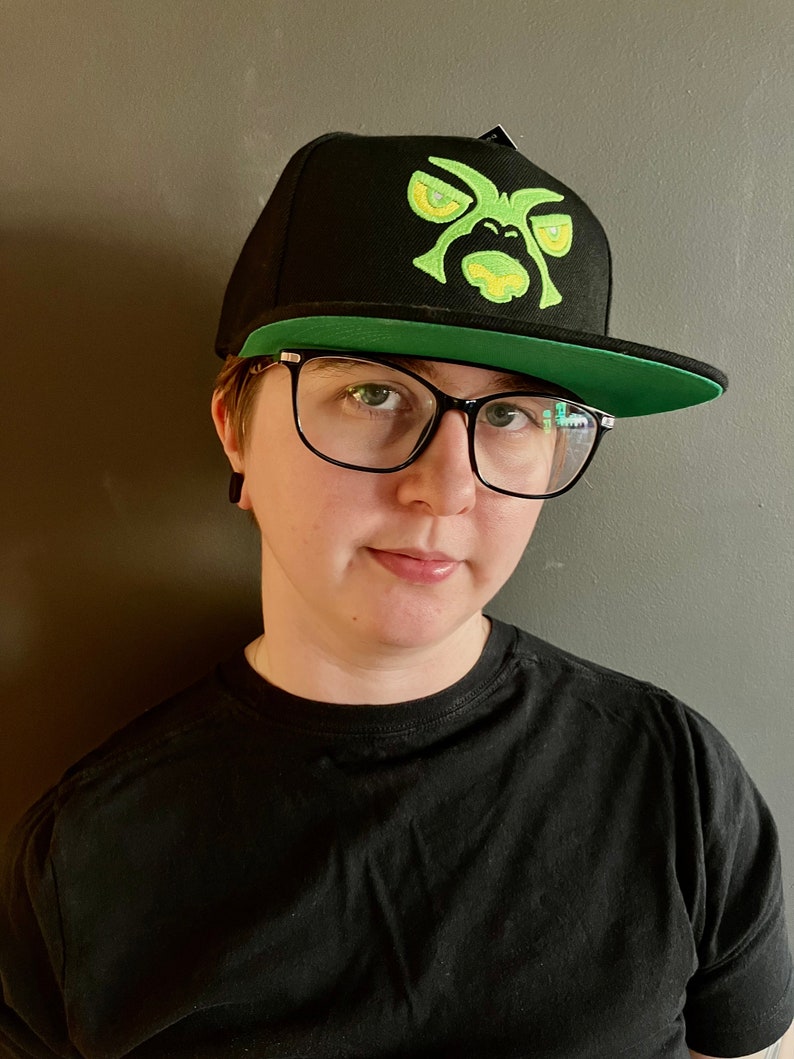 Angry Eyes Snapback Hat - Etsy