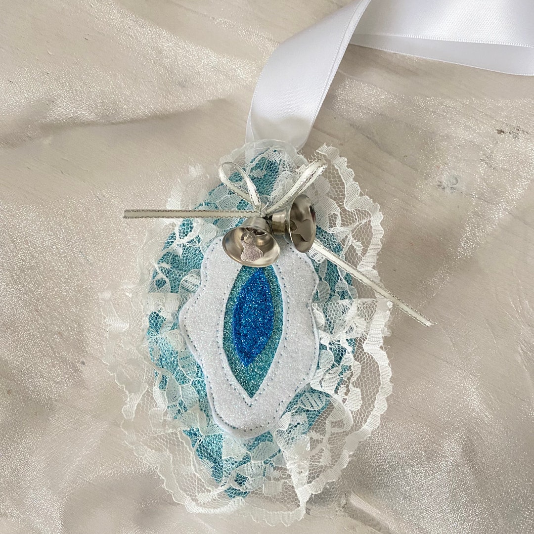 Something Blue Hanging Vulva Bridal Decoration, Bridal Bajingo for ...