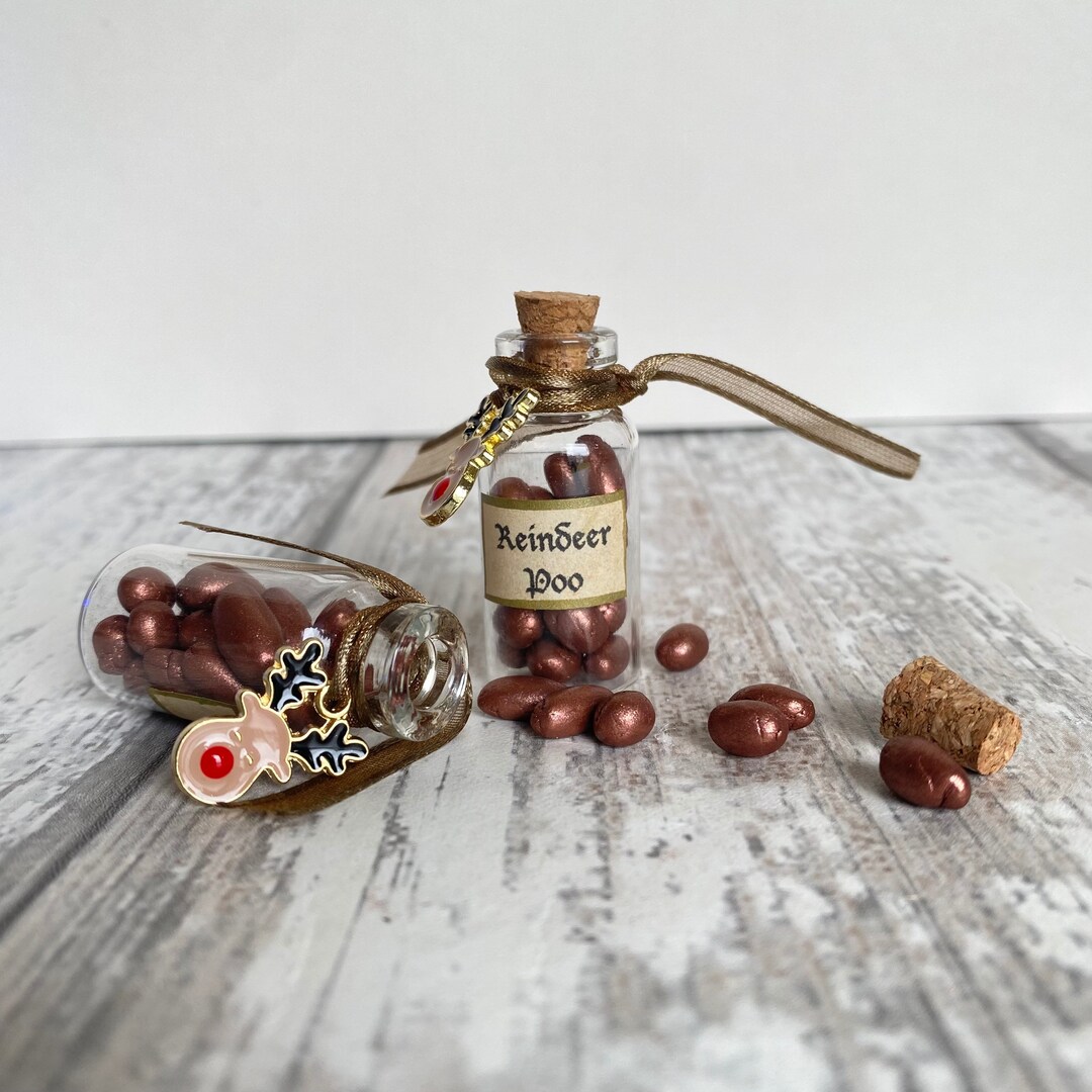 Reindeer Poo Miniature Jar Secret Santa Gag Gift - Etsy UK
