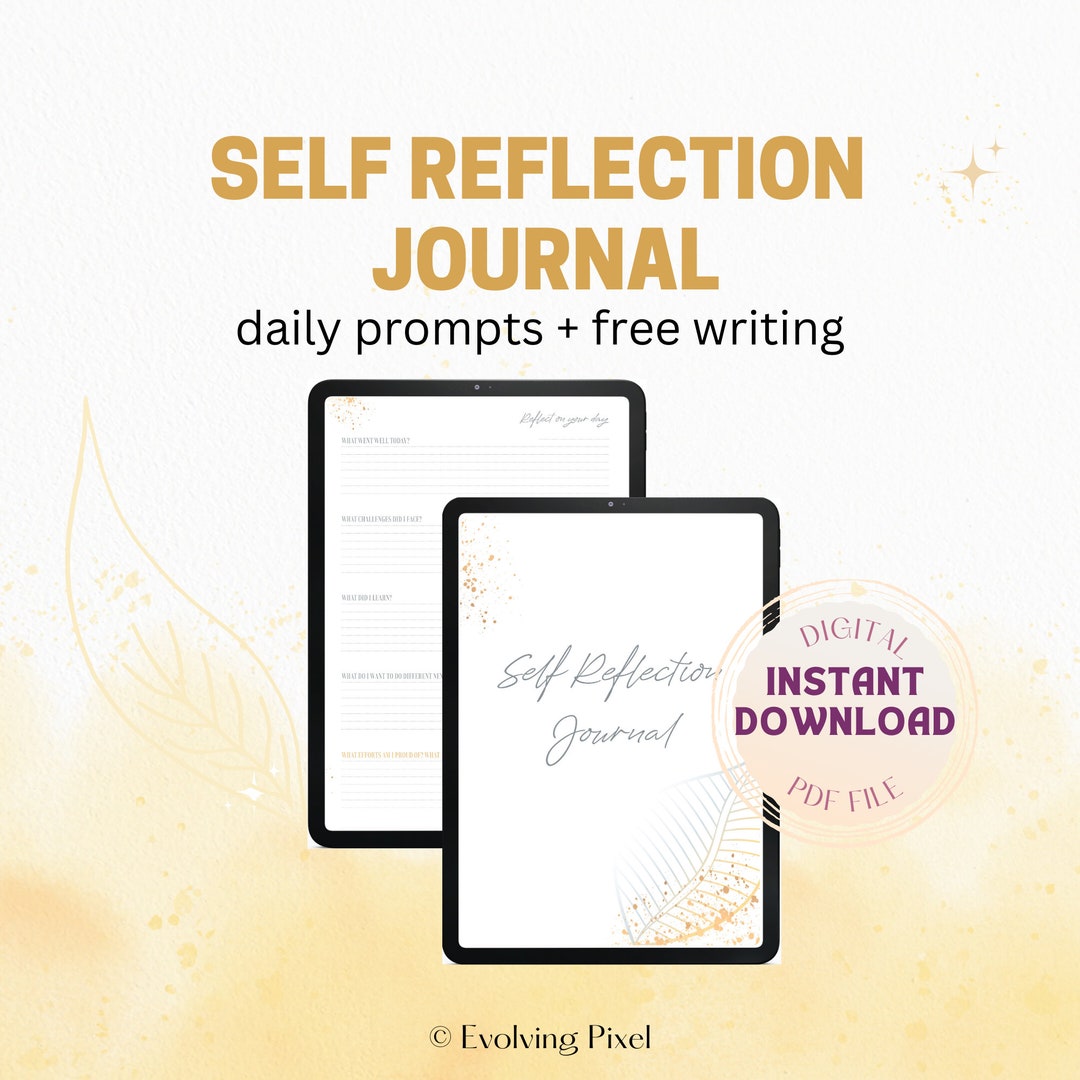 Self Reflection Journal, Self Awareness Journal, Digital Journal, Daily ...