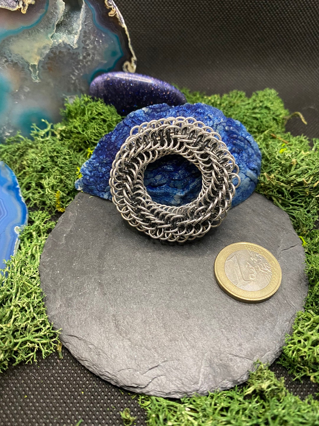 Mini Fidget Toy, Desk Toy, Chainmail Infinity Rose - Etsy