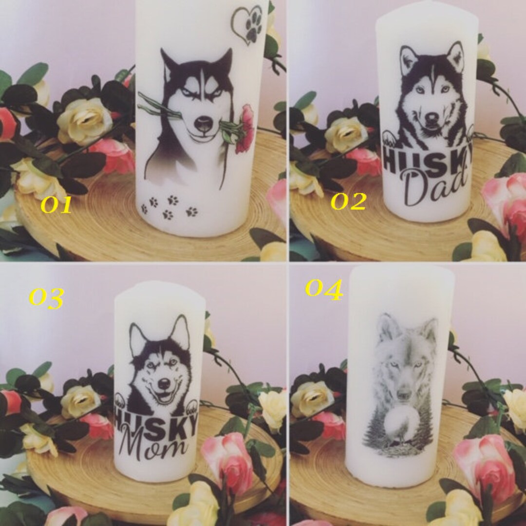 Husky Candles, Dog Lovers Candles, Handmade Candles - Etsy UK