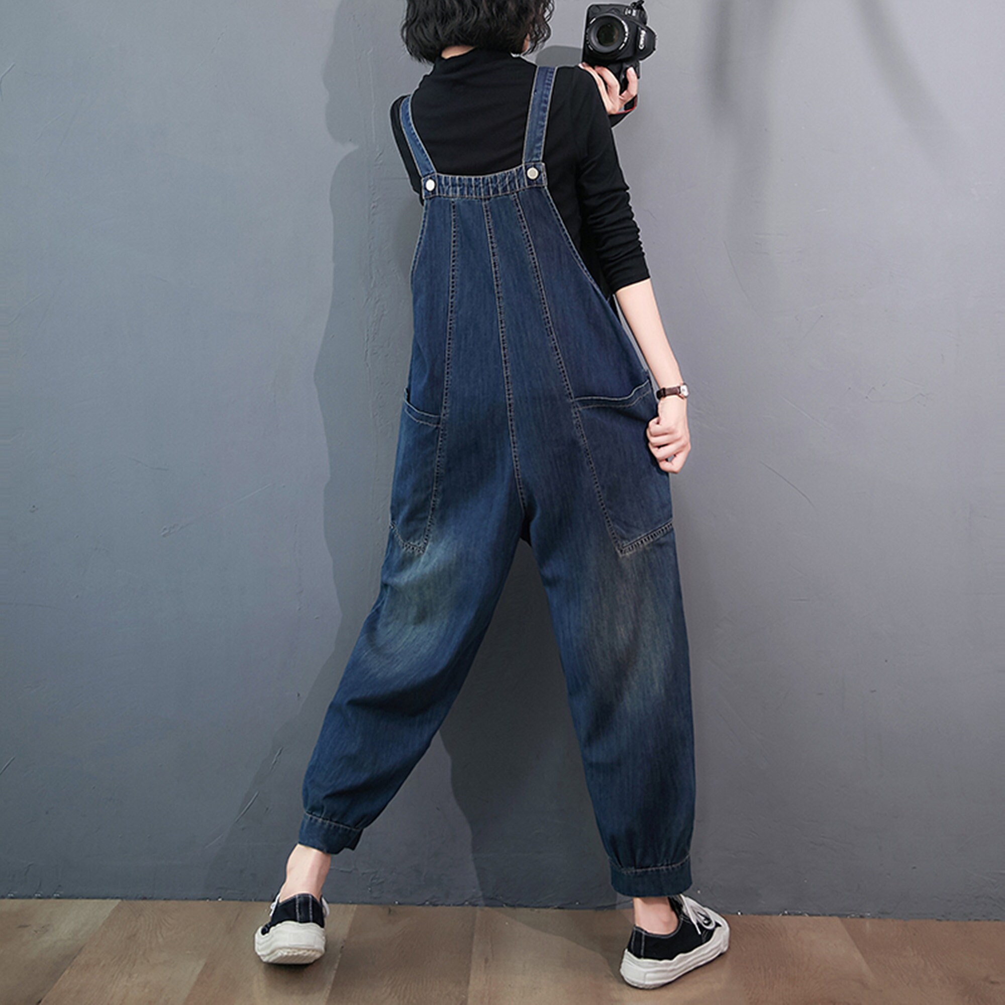 Retro Overalls Woman Plus Size Overalls Baggy Overalls - Etsy